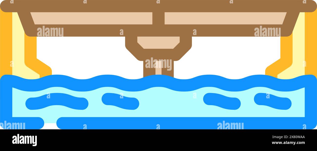 beam bridge color icon vector illustration Stock Vector Image & Art - Alamy