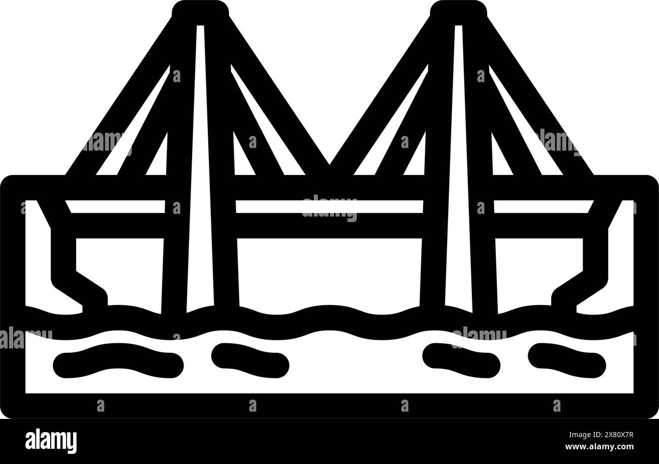 Cable stayed suspension bridge Cut Out Stock Images & Pictures - Alamy