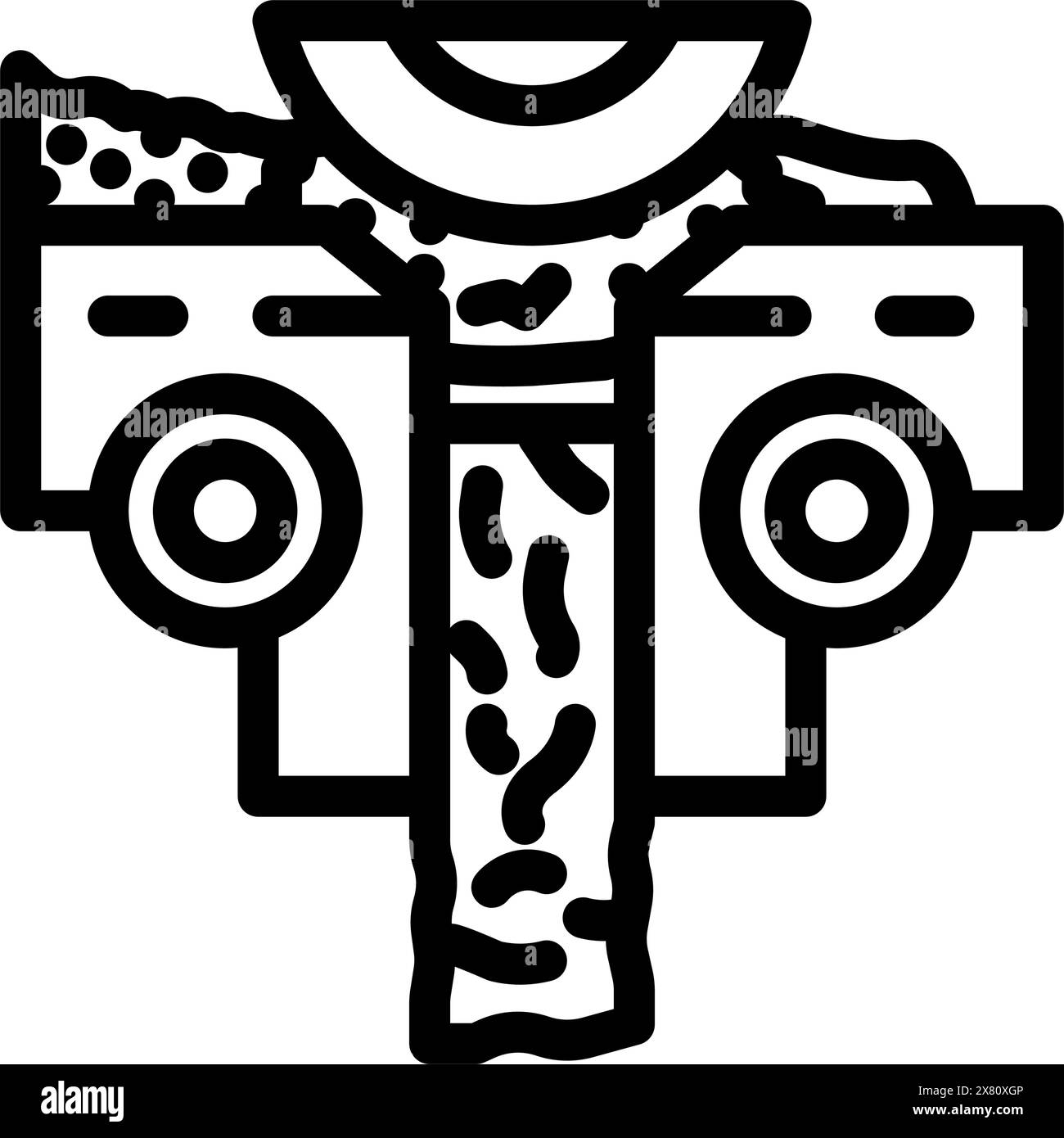 pressing wood pellets line icon vector illustration Stock Vector Image ...