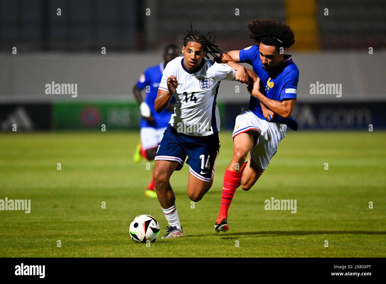 Larnaca, Cyprus,21st May 2024. England U17's Number 14 Baylee Dipepa in ...