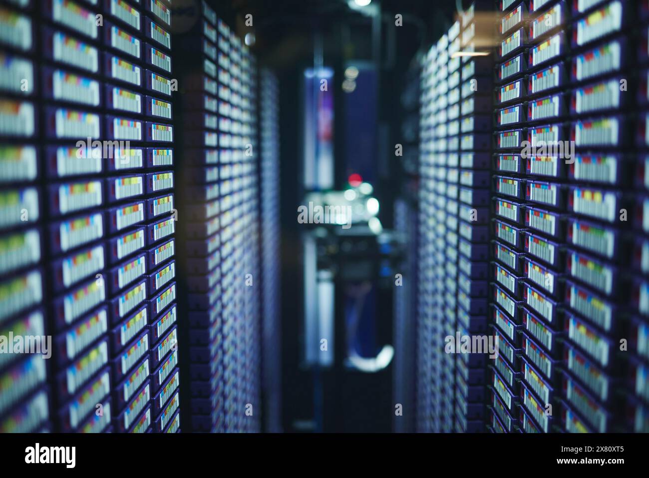 Internet connection, data center and server room for network ...