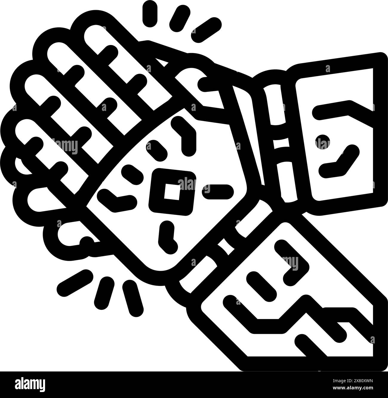 clap applause robot hand gesture line icon vector illustration Stock Vector Image & Art - Alamy