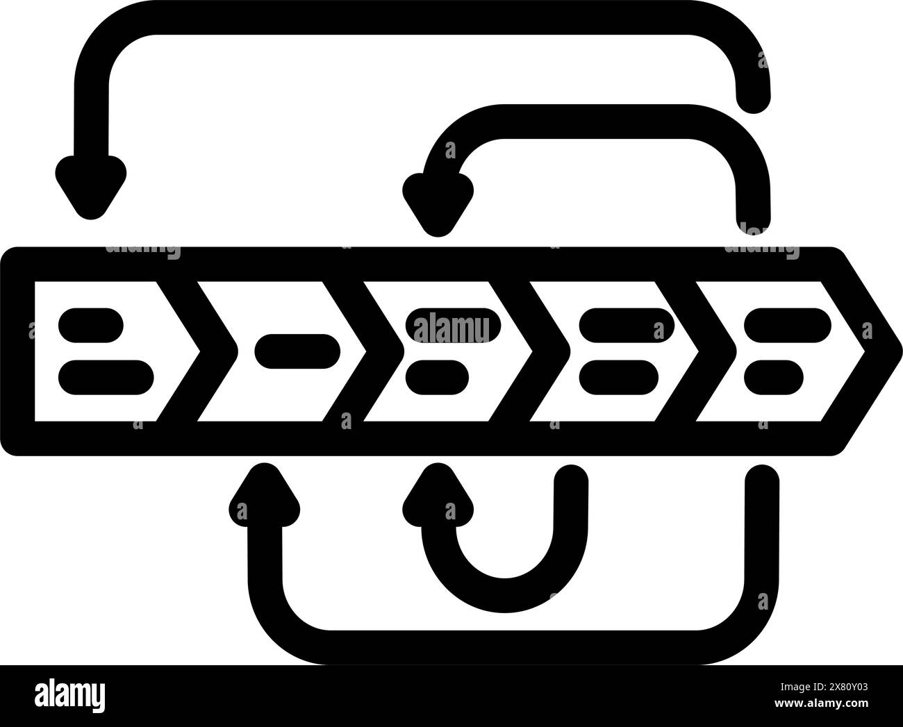prototyping phase analyst line icon vector illustration Stock Vector ...