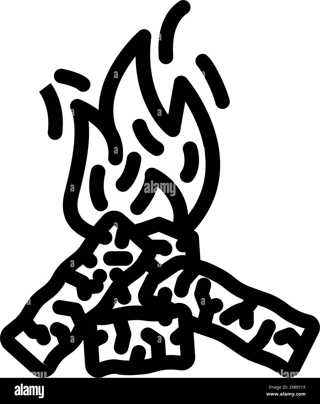 energy wood pellets line icon vector illustration Stock Vector Image ...