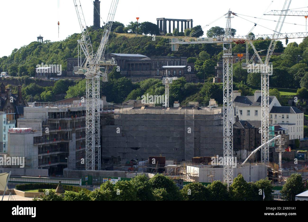 The new Scottish Parliament building under construction at Holyrood ...