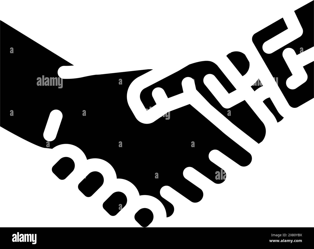 handshake robot hand gesture glyph icon vector illustration Stock ... handshake robot hand gesture glyph icon vector illustration Stock ...