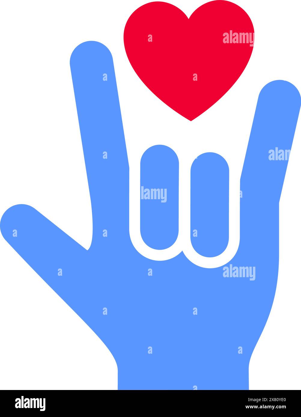 Hand rock star symbol icon Cut Out Stock Images & Pictures - Alamy