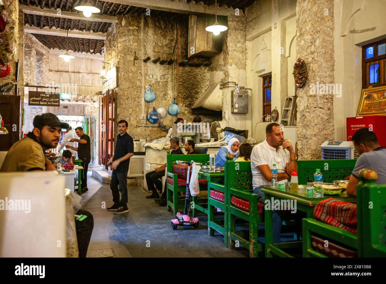 Qatar, Doha, Kabab El Tayeb in Souq Waqif Stock Photo - Alamy