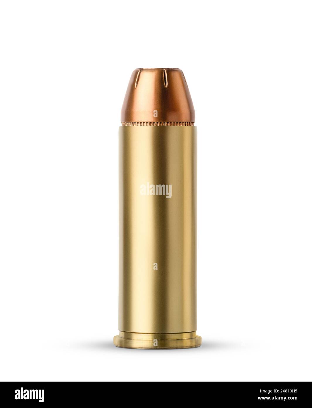 Single bullet isolated on white background with clipping path Stock ...