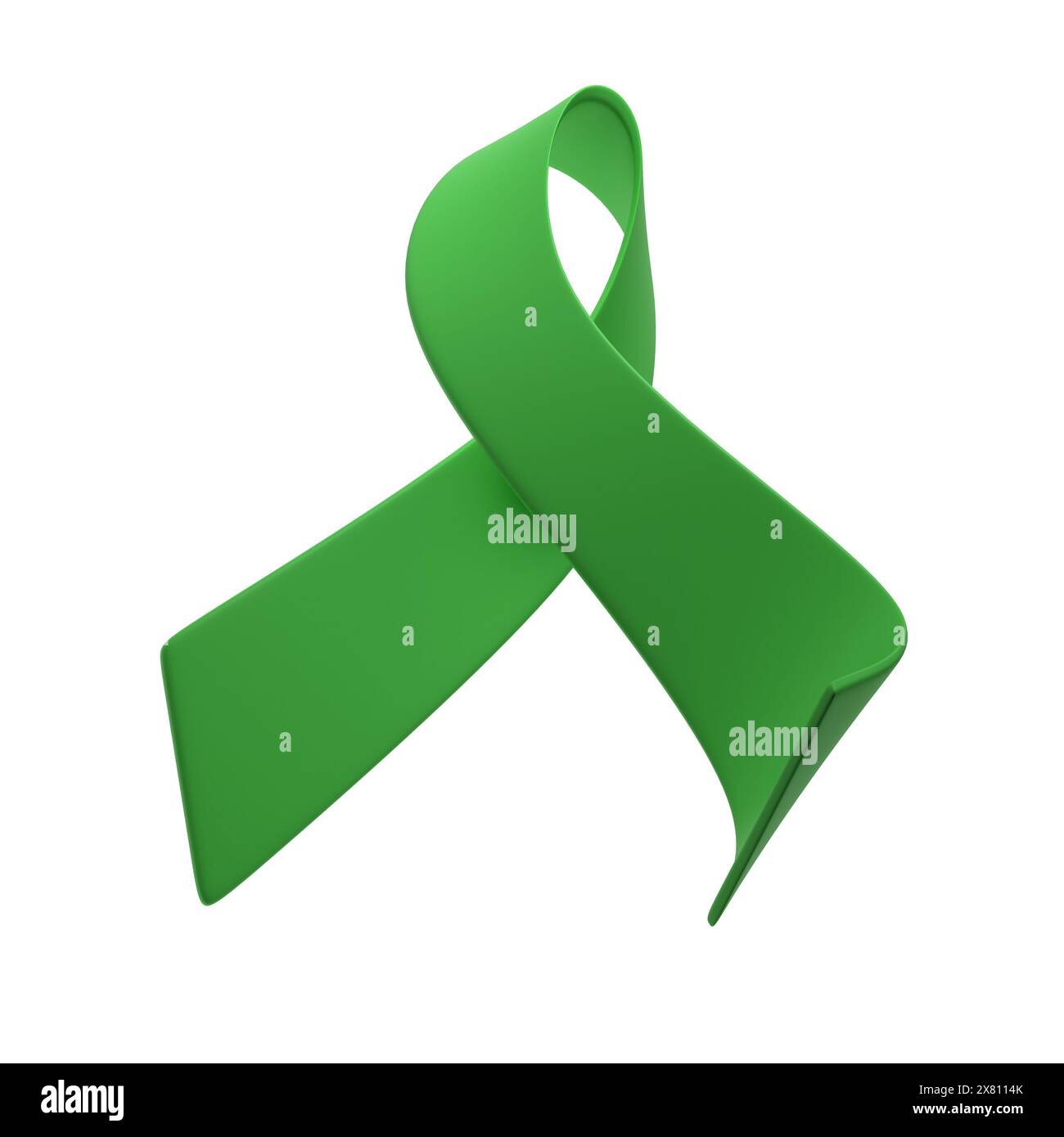 Green ribbon liver cancer awareness symbol. Scoliosis awareness day ...