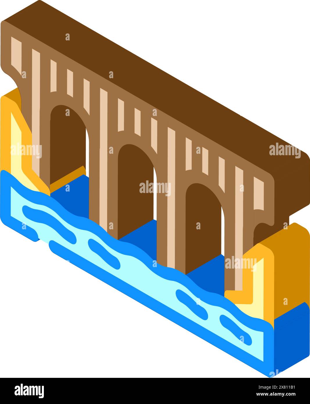 viaduct bridge isometric icon vector illustration Stock Vector Image & Art - Alamy