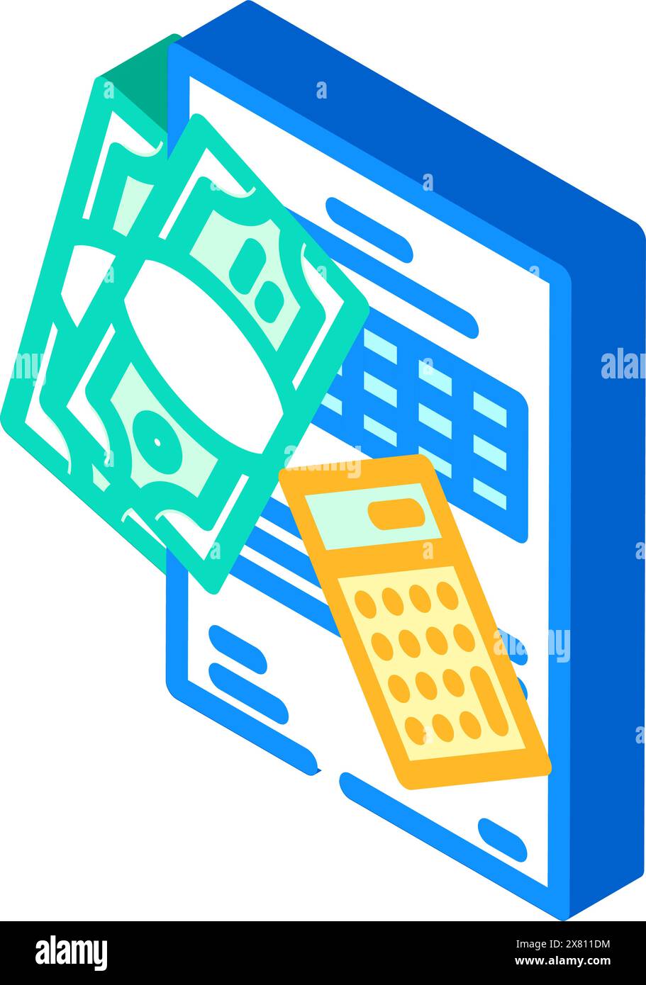 accounts payable business process isometric icon vector illustration ...