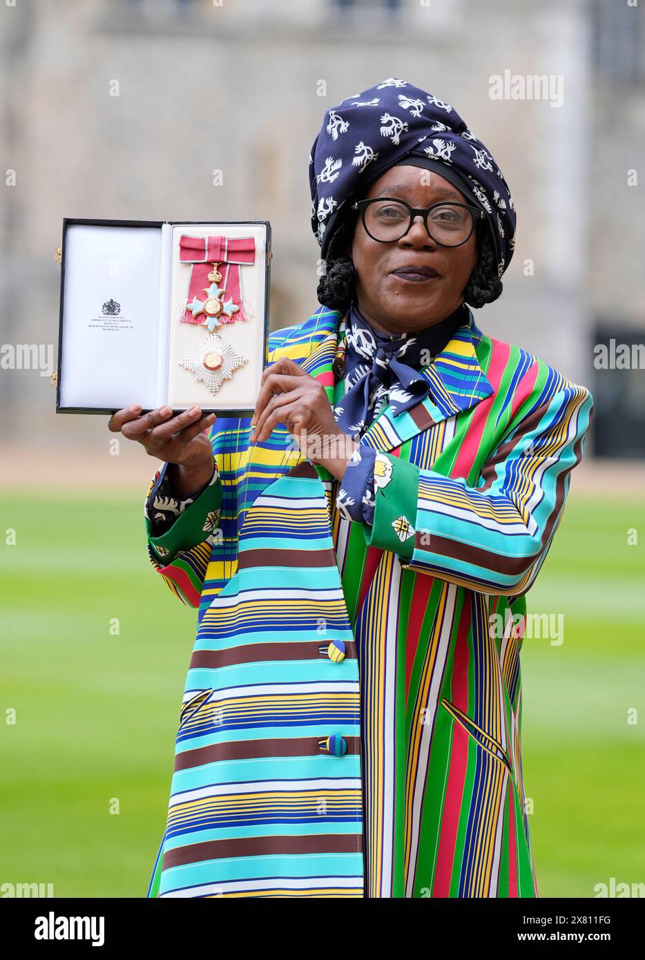 Professor Dame Sonia Boyce after being made a Dame Commander by the ...