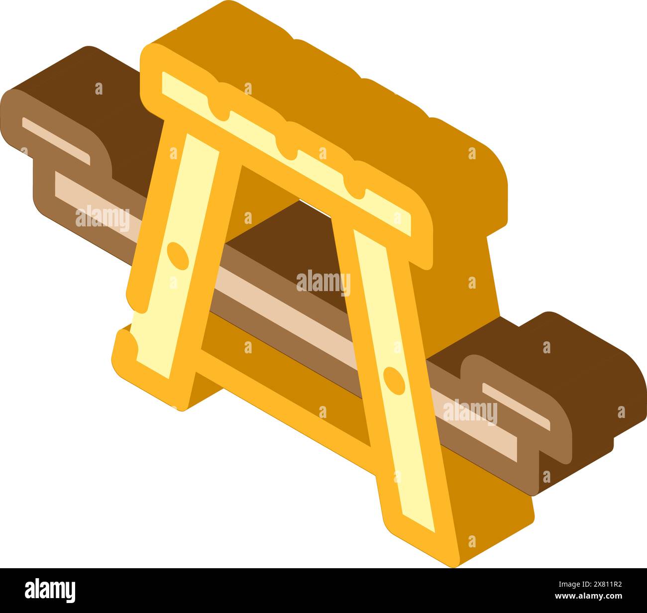 picnic table outdoor furniture isometric icon vector illustration Stock ...