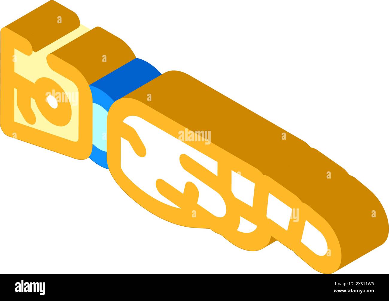 touch robot hand gesture isometric icon vector illustration Stock ...