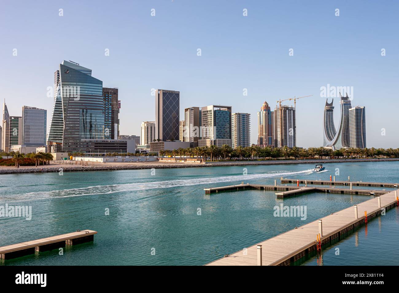 Qatar, Doha, Lusail Marina Corniche Stock Photo - Alamy
