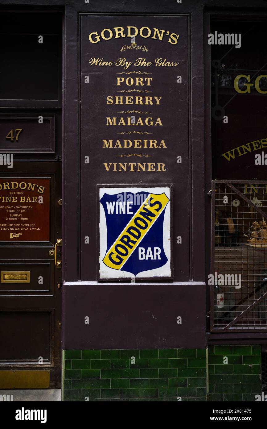 Gordon’s Wine Bar, known as the oldest wine bar in London, was ...