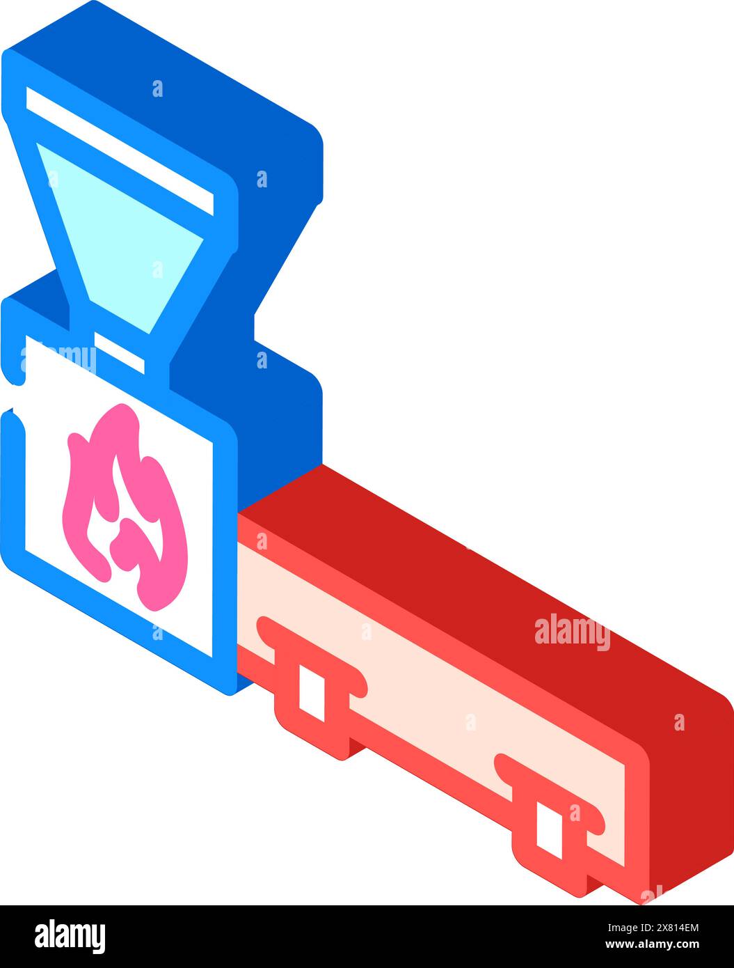 drying wood pellets isometric icon vector illustration Stock Vector ...