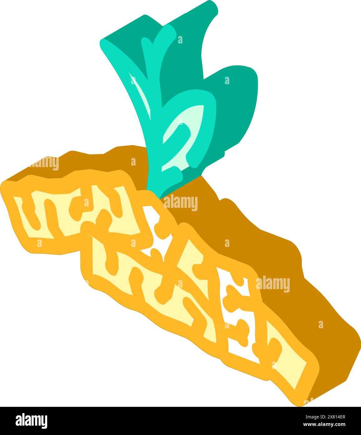 renewable wood pellets isometric icon vector illustration Stock Vector ...