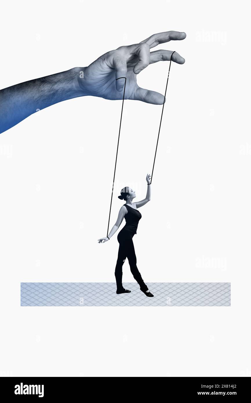 Vertical image collage young girl sportive gymnast ballerina dancer ...