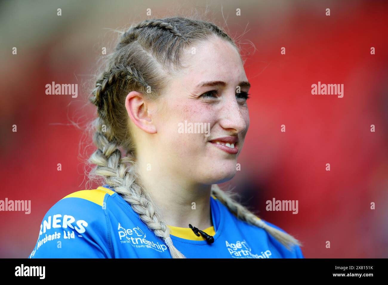 Leeds Rhinos' Caitlin Beevers following the Betfred Women's Challenge ...