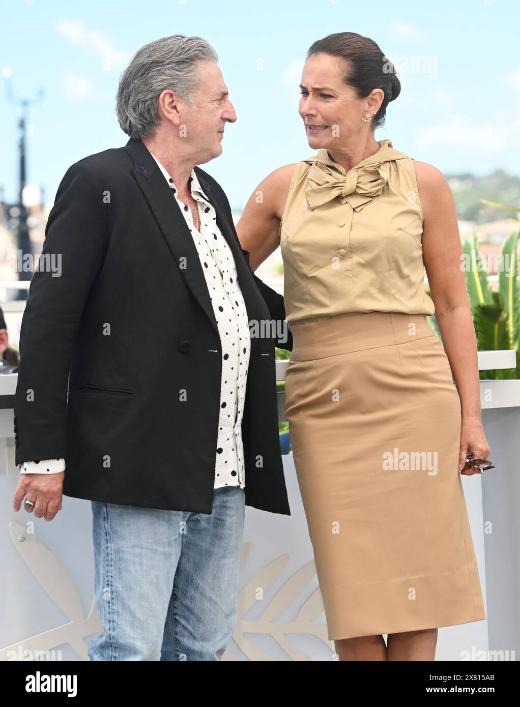 Cannes, France. 22nd May, 2024. Danish actress Sidse Babett Knudsen and ...