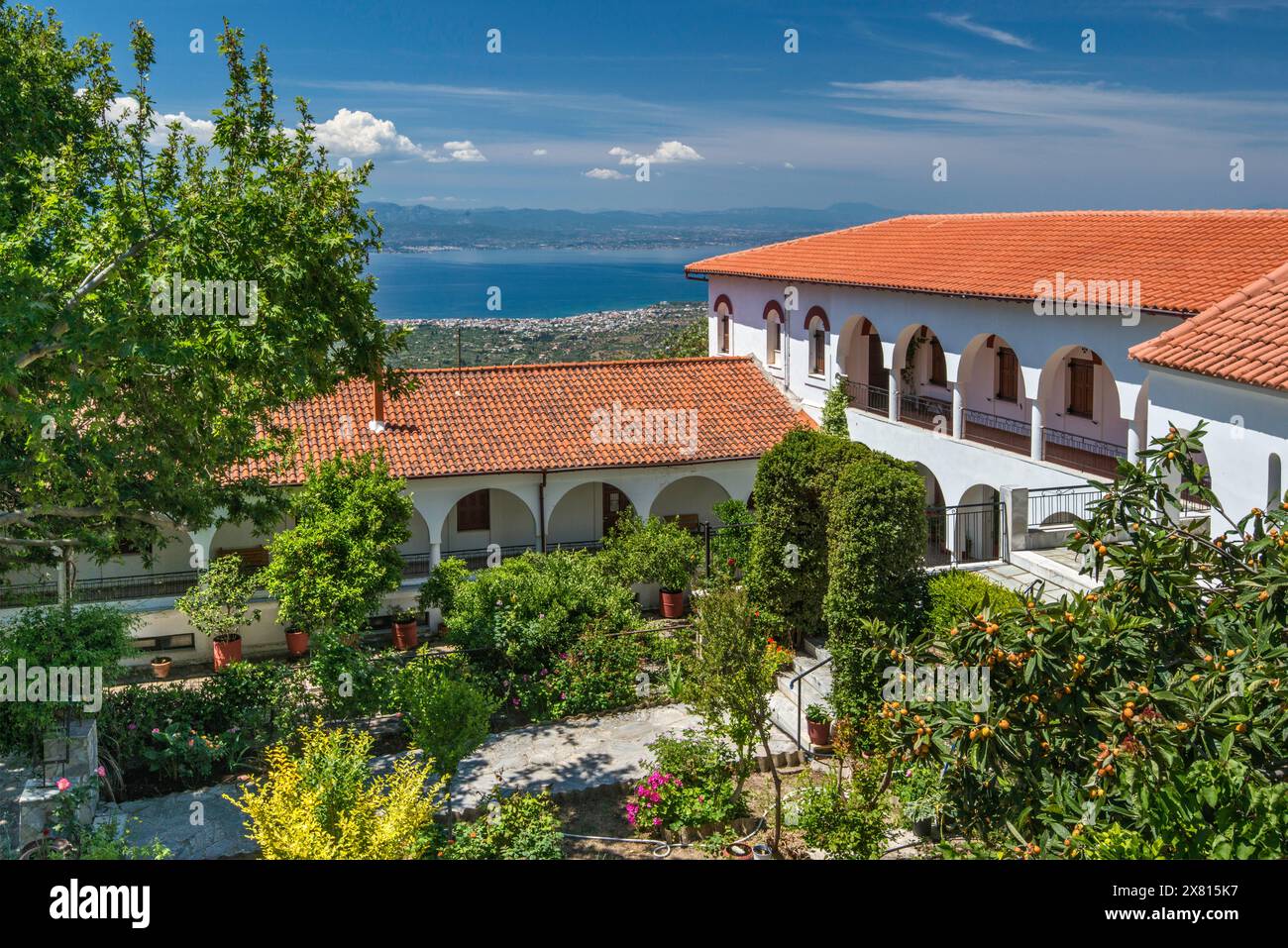 Residential section at Agios Nikolaos Monastery (St Nicholas), female ...