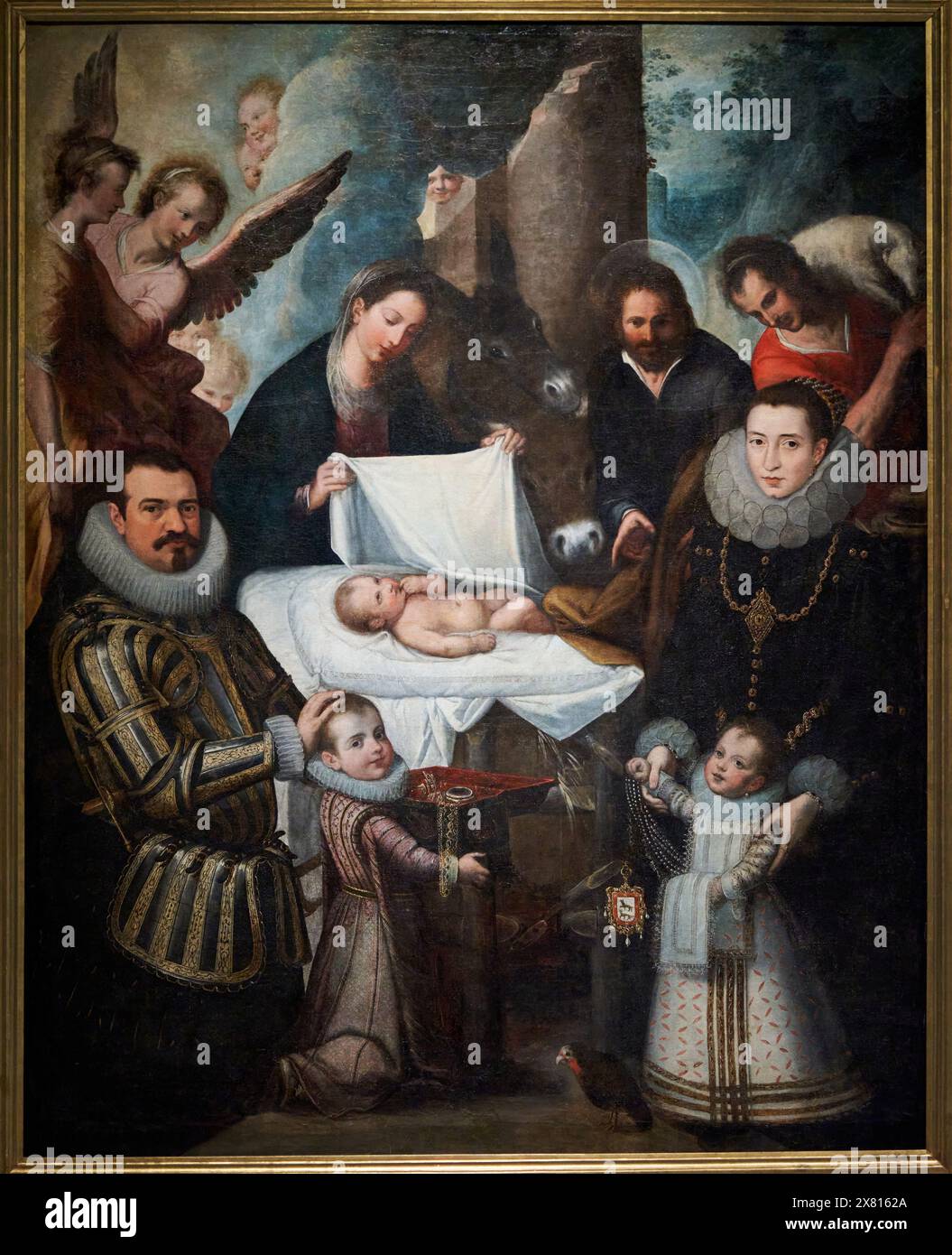 Adoration of Christ with the Ayala Family, 1602, Juan de Roelas ...