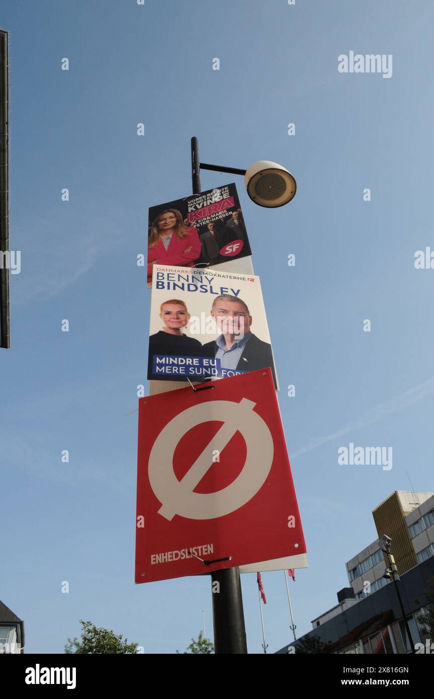 Cpenhagen/ Denmark/22 MAY 2024/ EU parliamentary elections poster from ...