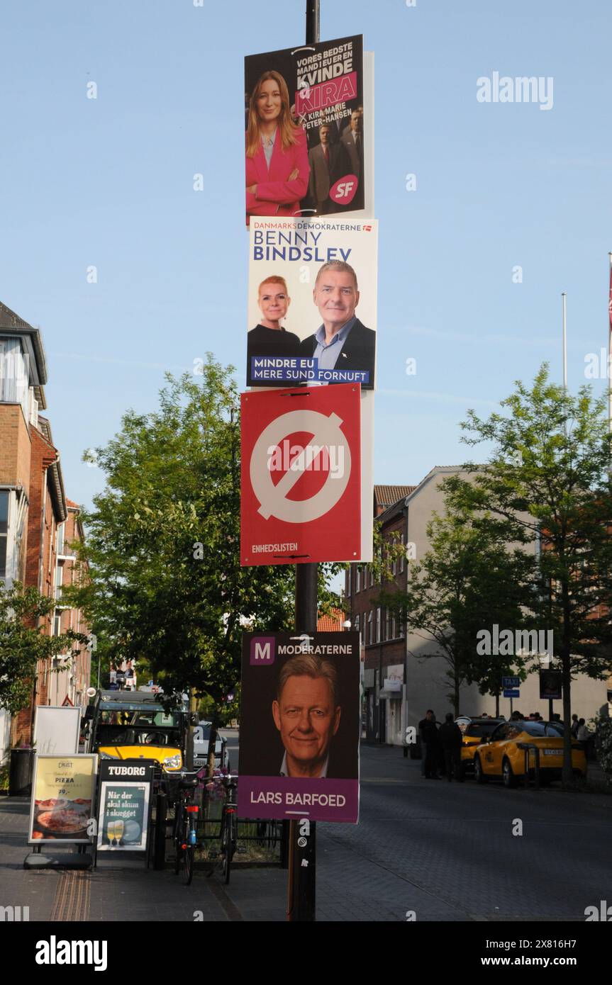 Cpenhagen/ Denmark/22 MAY 2024/ EU parliamentary elections poster from ...