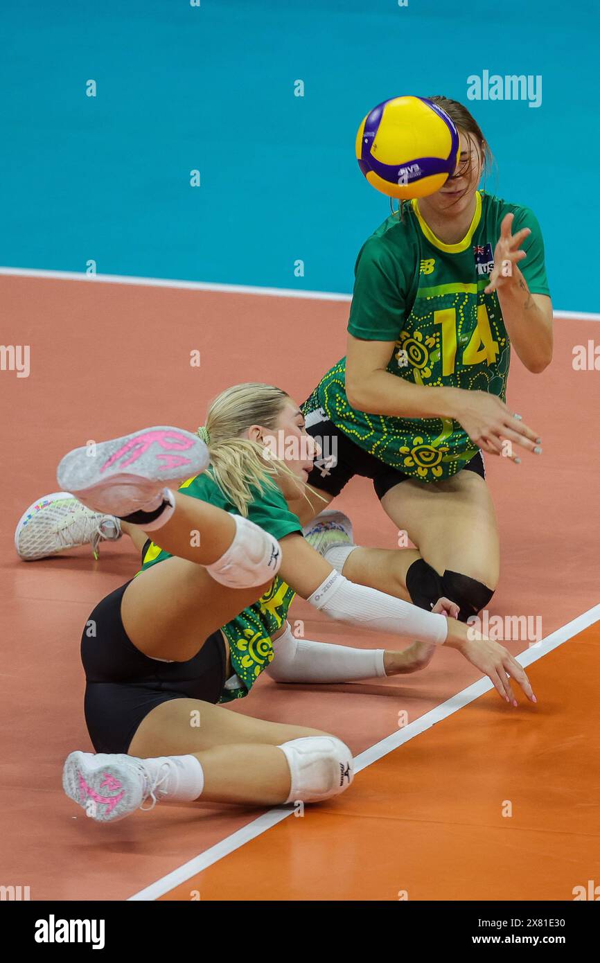 Manila, Philippines. 22nd May, 2024. Caitlin Whincup (top) and Kara ...