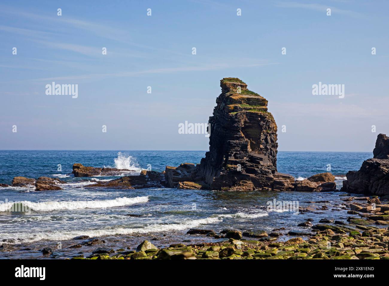 Sea Stack, Latheronwheel, Caithness, Scotland, UK Stock Photo - Alamy
