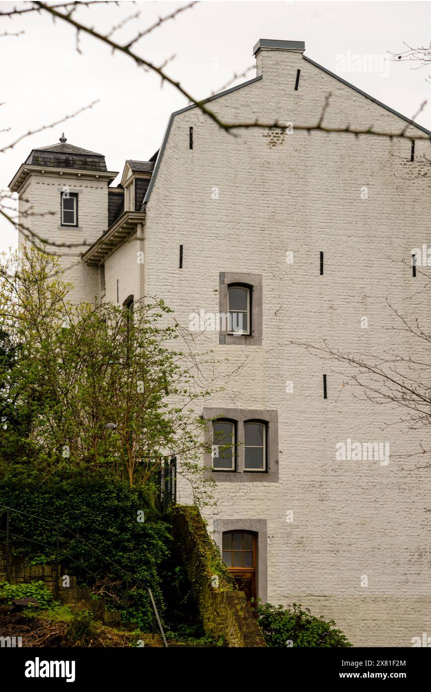 Dutch huis with tower in Maastricht, Netherlands Stock Photo - Alamy