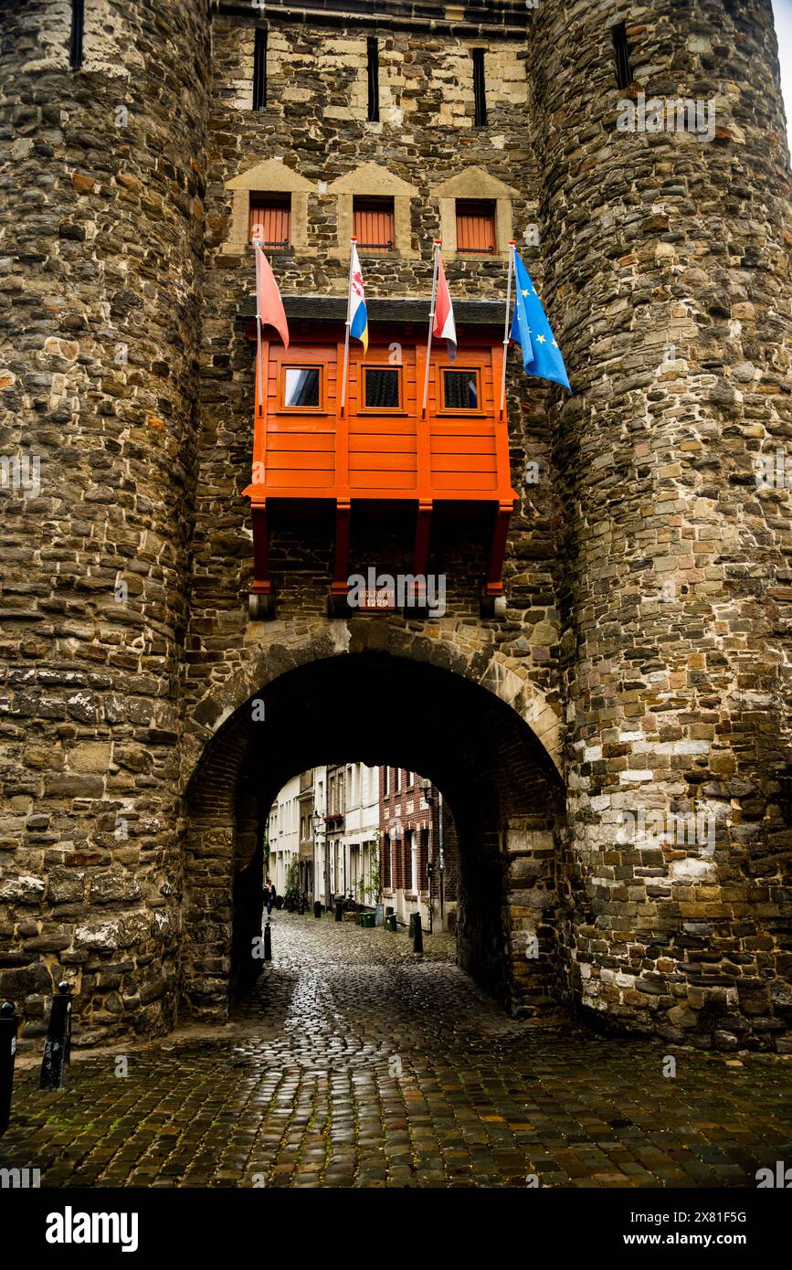 Hell's Gate, Helpoort, part of the medieval city wall of Maastricht ...