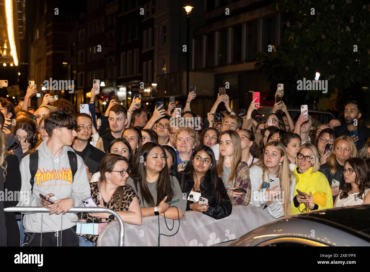 Tom Holland mania, outside the Duke of York Theatre's Romeo and Juliet ...