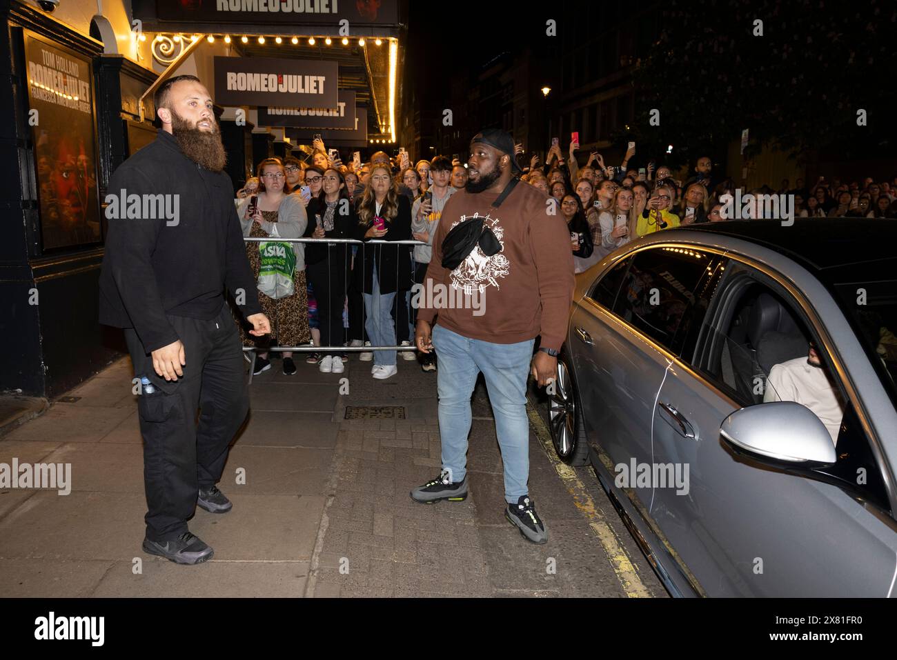 Tom Holland mania, outside the Duke of York Theatre's Romeo and Juliet ...
