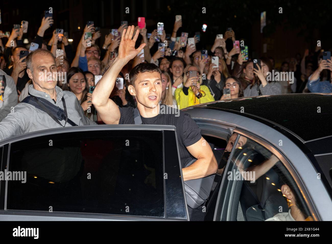 Tom Holland mania, outside the Duke of York Theatre's Romeo and Juliet ...