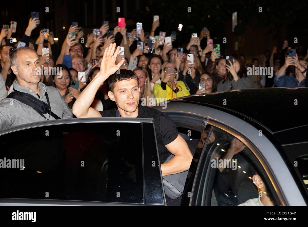 Tom Holland mania, outside the Duke of York Theatre's Romeo and Juliet ...