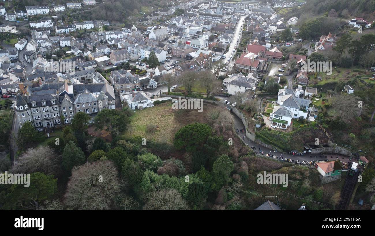 Lynmouth devon cliff view hi-res stock photography and images - Alamy
