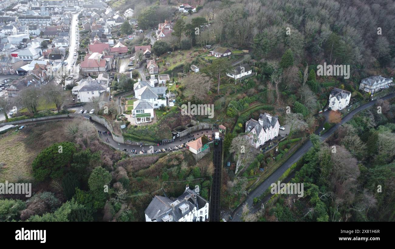 Lynton devon railway view hi-res stock photography and images - Alamy