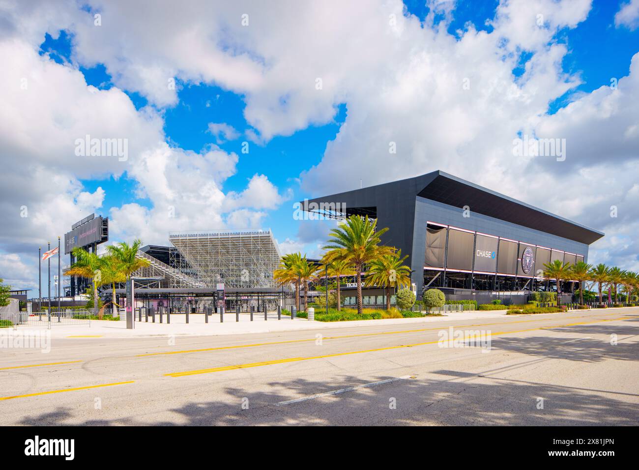 Fort Lauderdale, FL, USA - May 22, 2024: Photos of the Chase Stadium ...