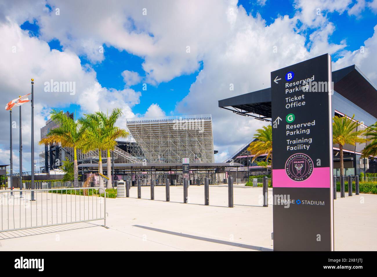 Fort Lauderdale, FL, USA - May 22, 2024: Photos of the Chase Stadium ...