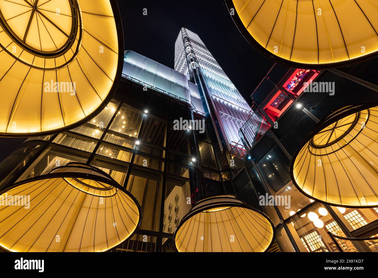 The Landmark 81 Tower of Saigon at night Stock Photo - Alamy
