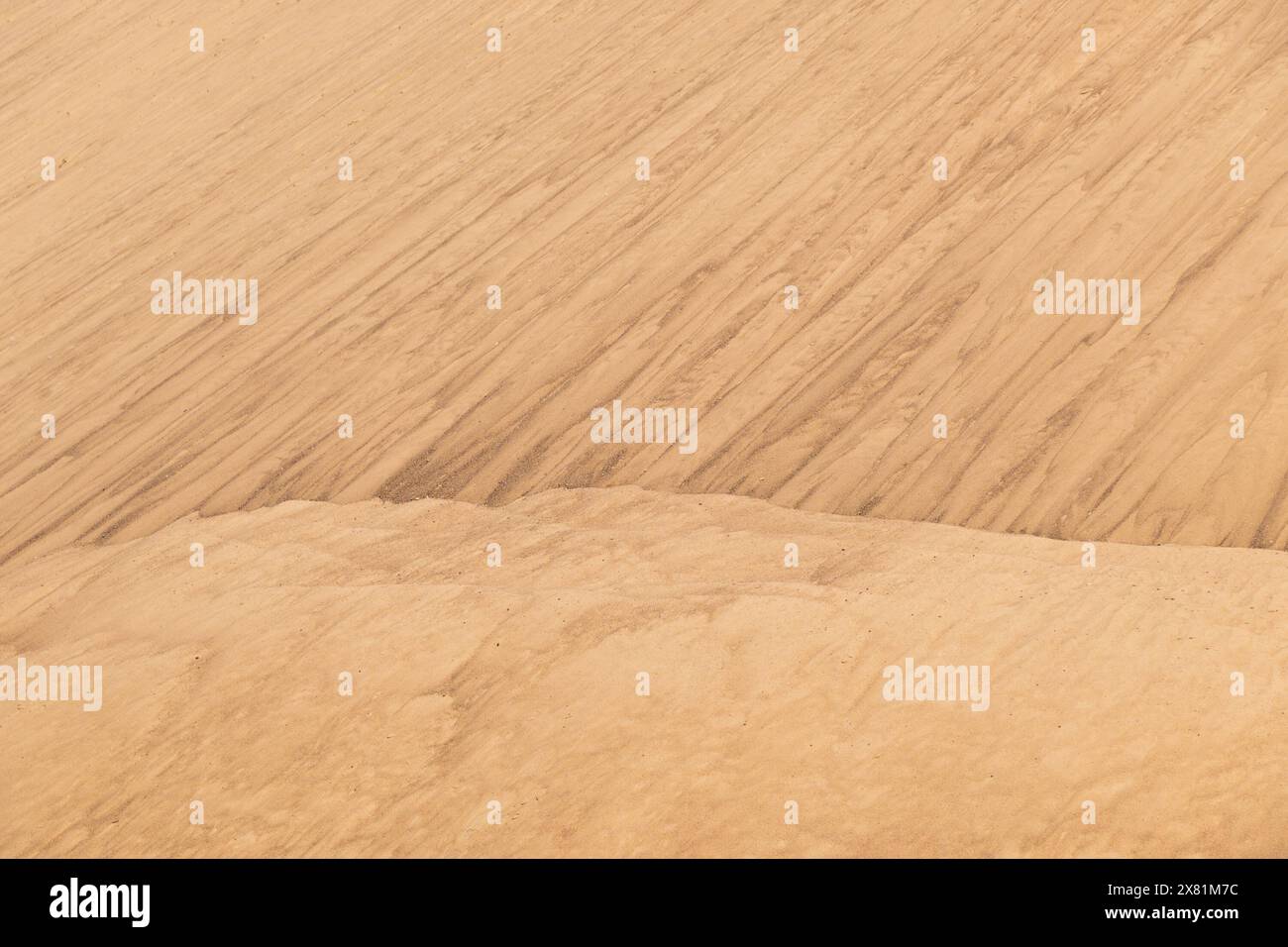 Sand mounds. Sandy natural background. Lines in the sand. Sand pattern ...