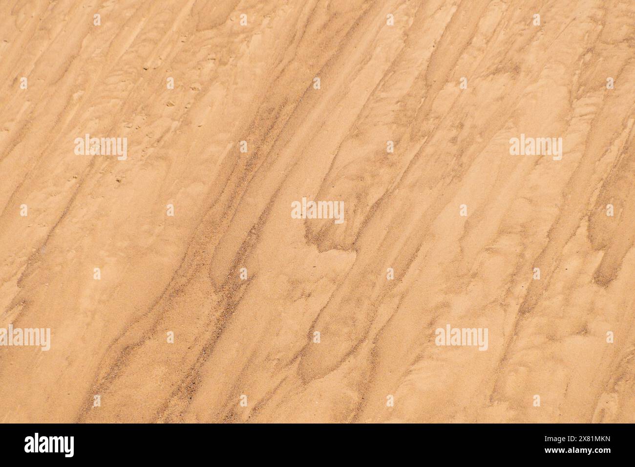 Sand mounds. Sandy natural background. Lines in the sand. Sand pattern ...