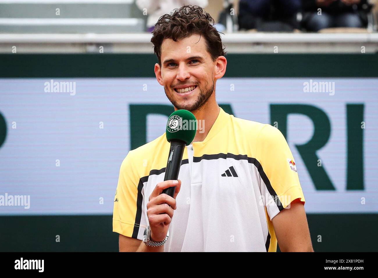 Ceremony in honor of Dominic THIEM of Austria during third qualifying ...