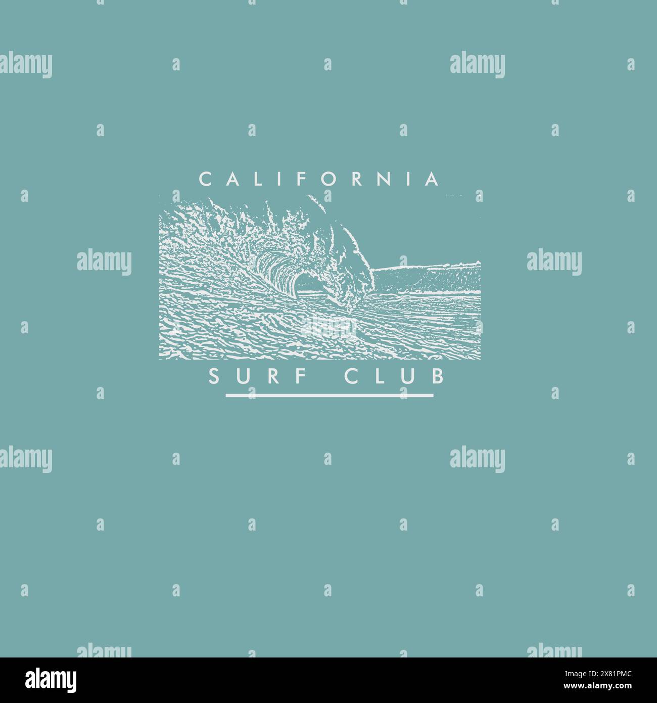 Sea surf waves ocean Stock Vector Images - Alamy