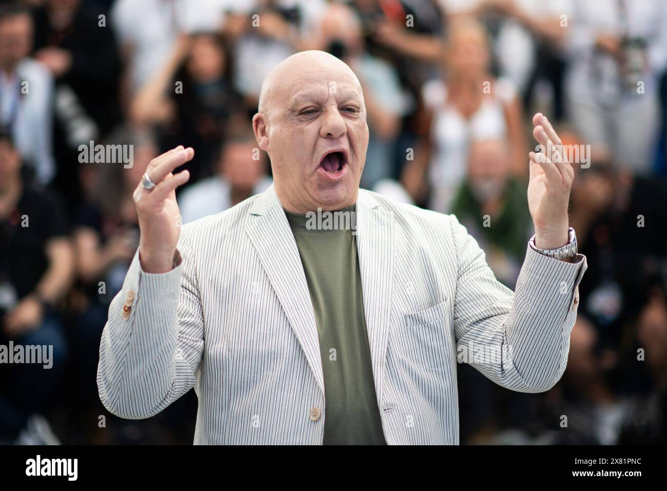 Cannes, France. 22nd May, 2024. Peppe Lanzetta attending the Parthenope ...