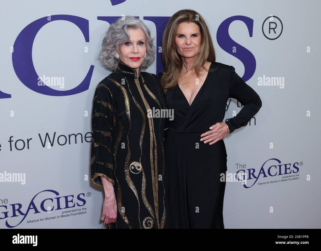 Jane Fonda and Maria Shriver attend The Alliance For Women In Media ...