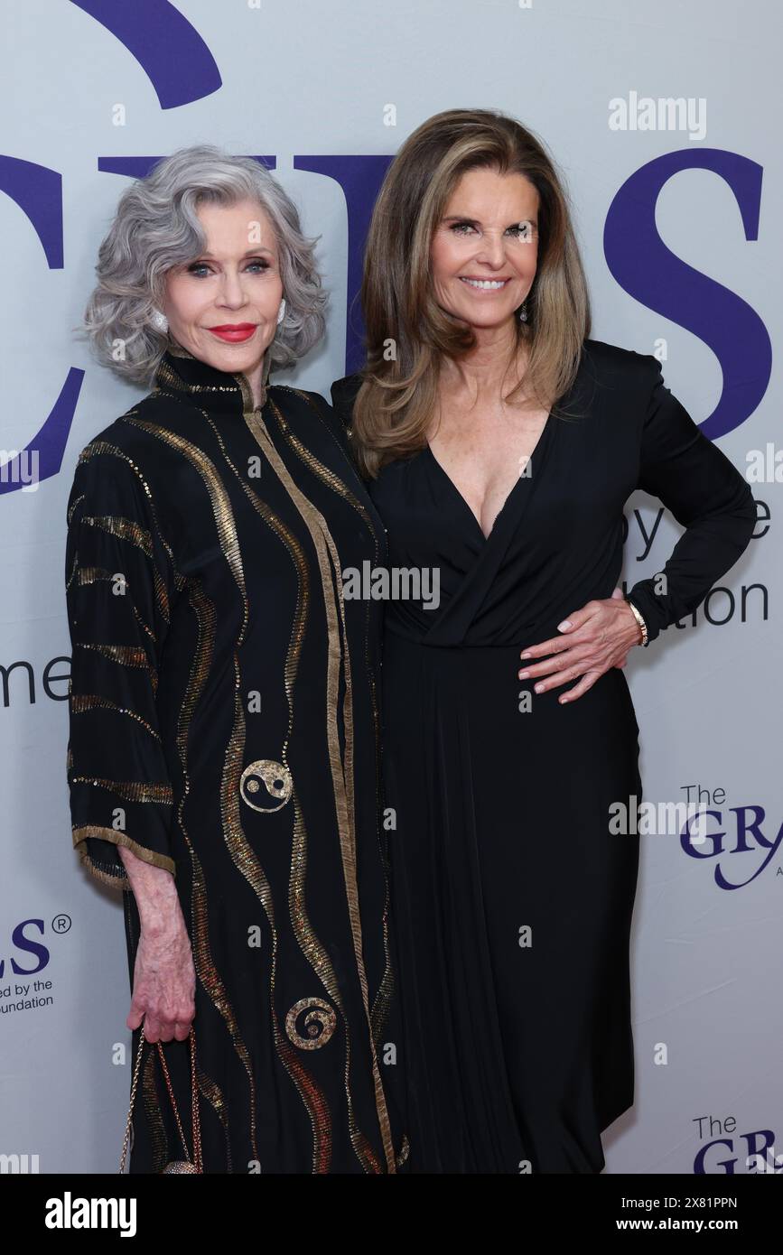 Jane Fonda and Maria Shriver attend The Alliance For Women In Media ...